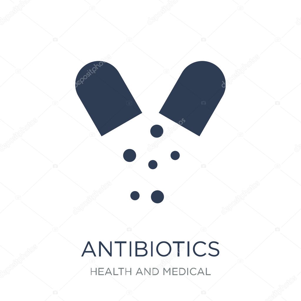 Icono de antibióticos. Icono moderno de los antibióticos del vector ...