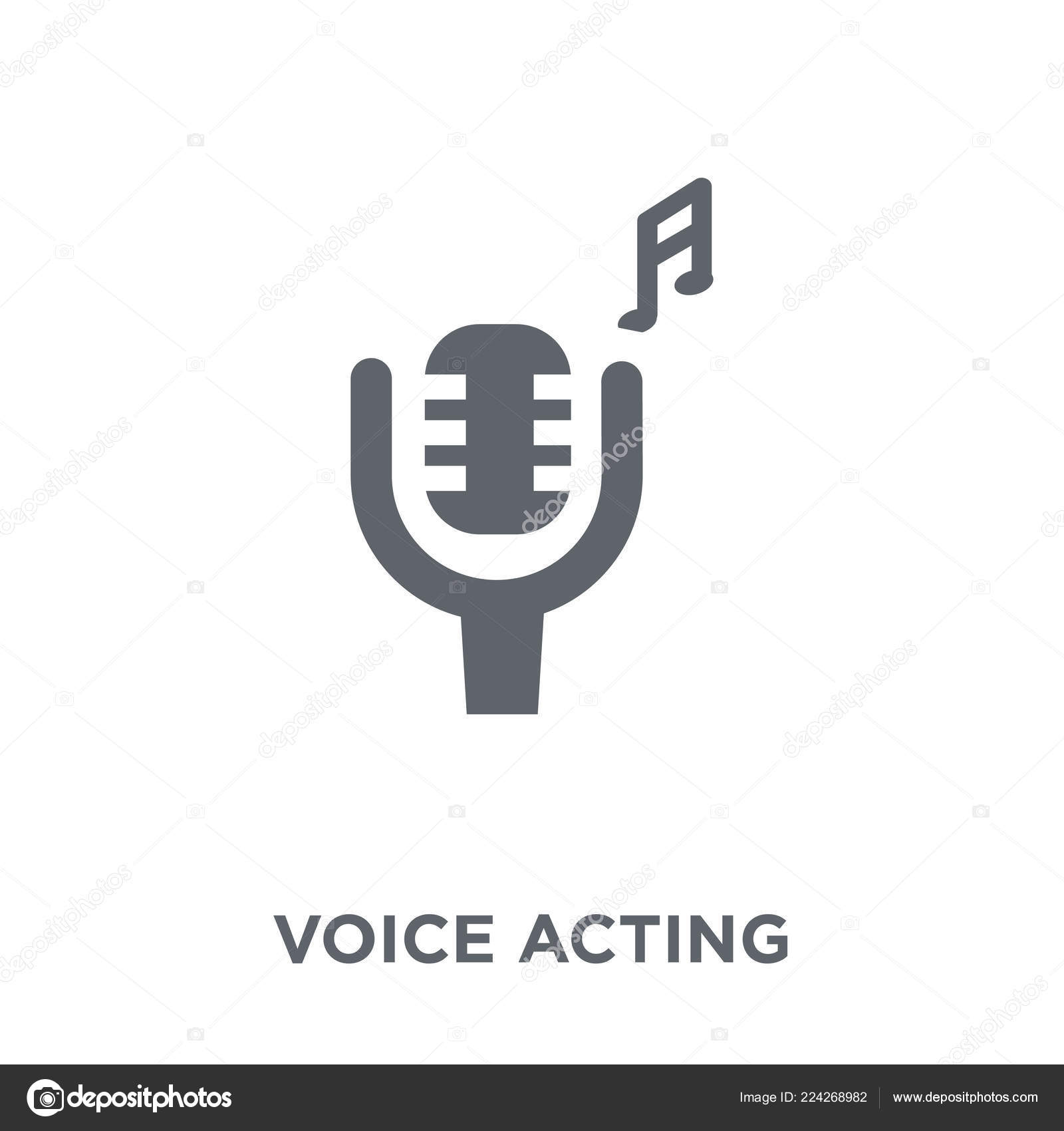 Voice Acting Icon Voice Acting Design Concept Entertainment Collection ...