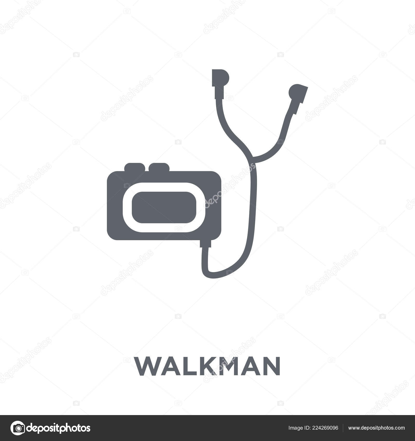 Walkman Icon Walkman Design Concept Entertainment Collection Simple ...
