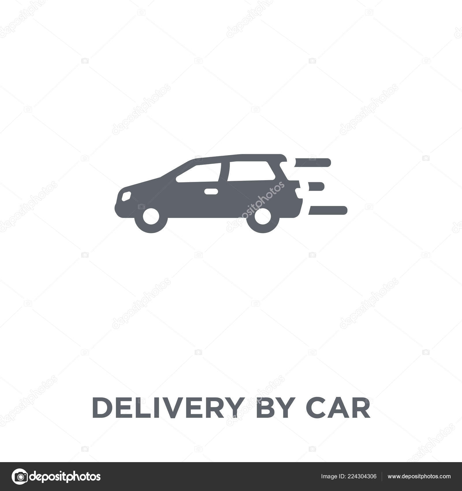 Delivery Car Icon Delivery Car Design Concept Delivery Logistic ...