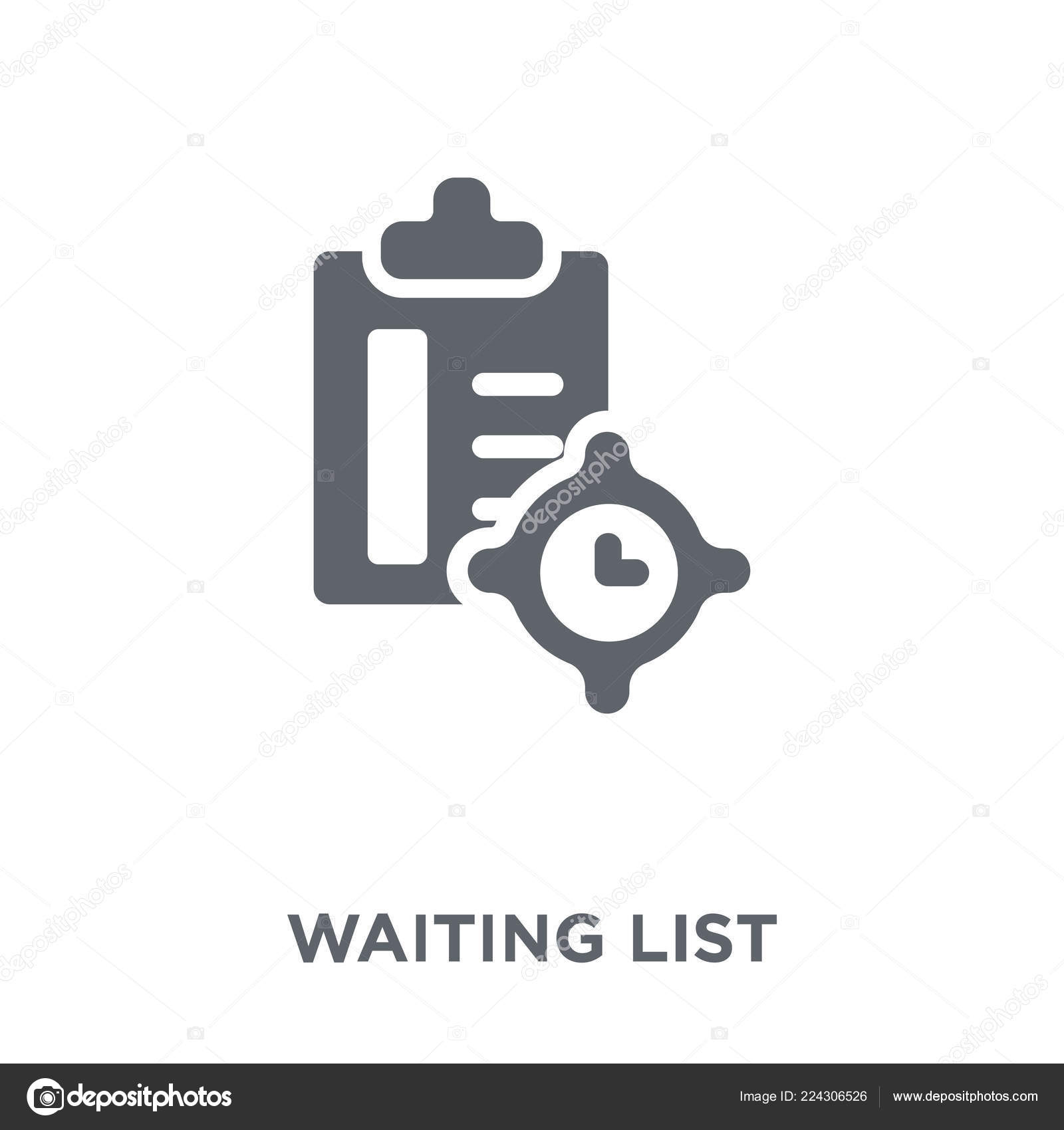 Waiting List Icon Waiting List Design Concept Ecommerce Collection ...