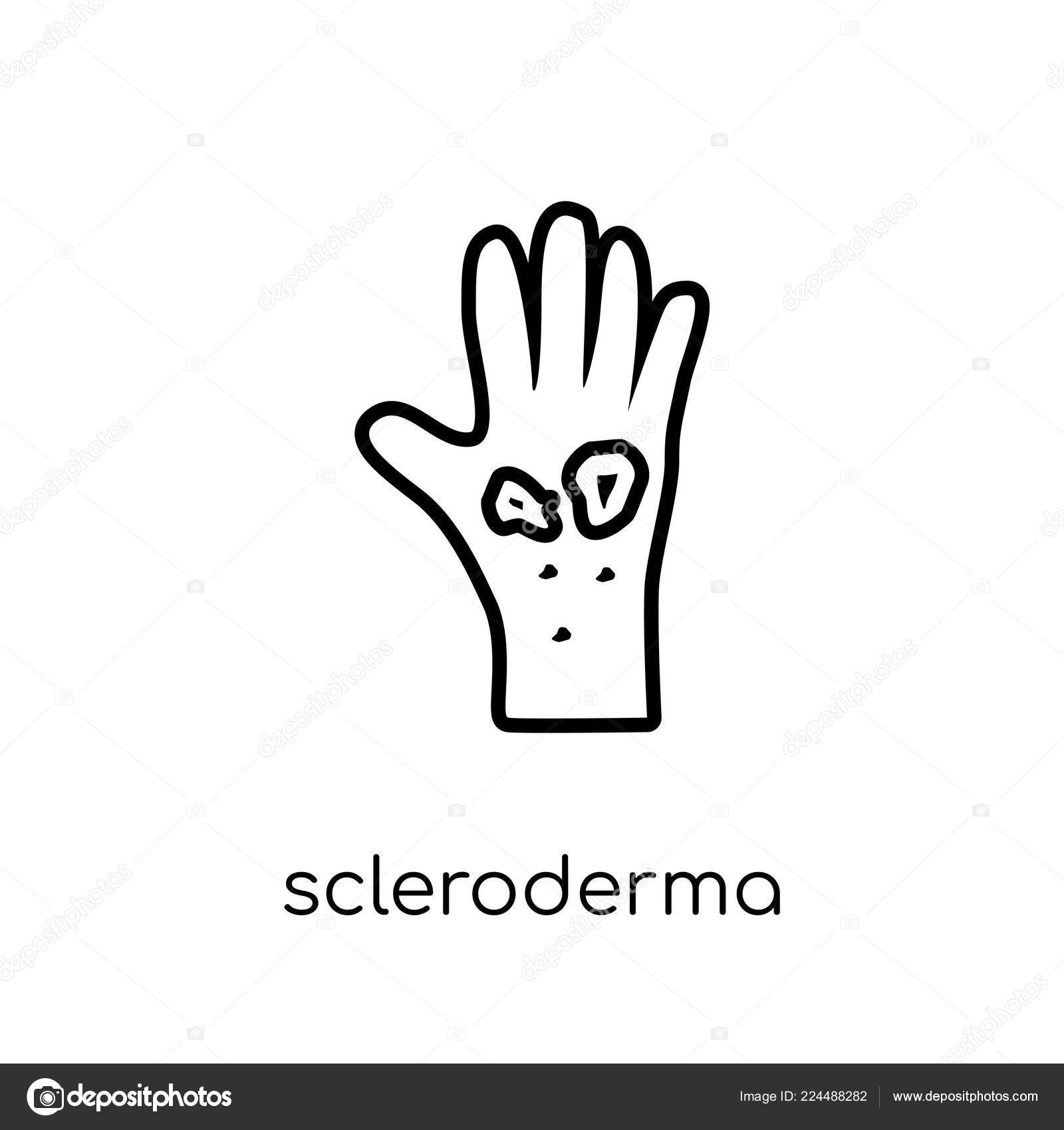 Scleroderma Icon Trendy Modern Flat Linear Vector Scleroderma Icon ...