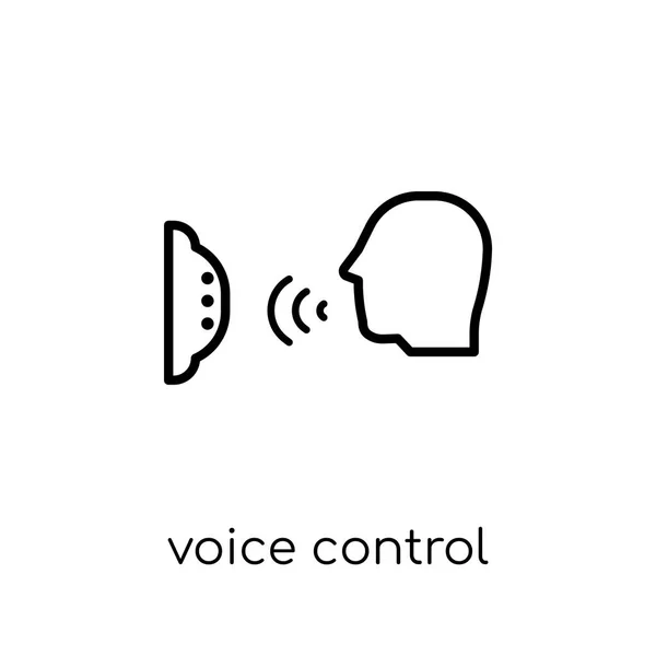 Voice Control Icon Trendy Flat Vector Voice Control Icon White Stock ...