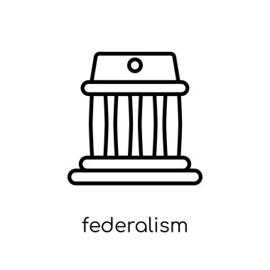 Federalism Icon Trendy Flat Vector Federalism Icon White Background ...