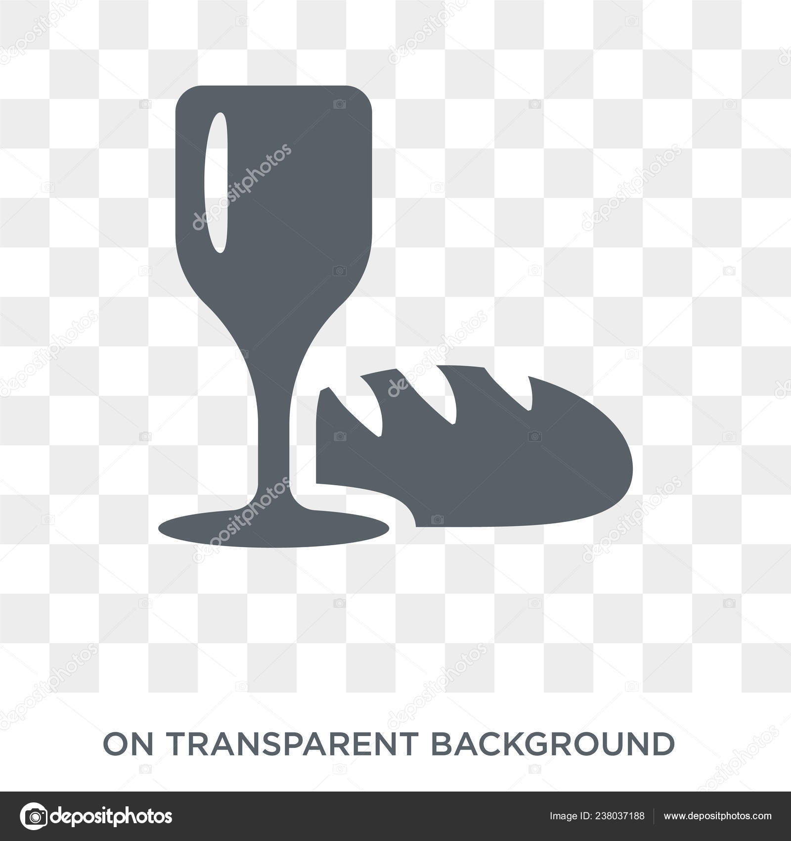 Communion Icon Trendy Flat Vector Communion Icon Transparent Background ...