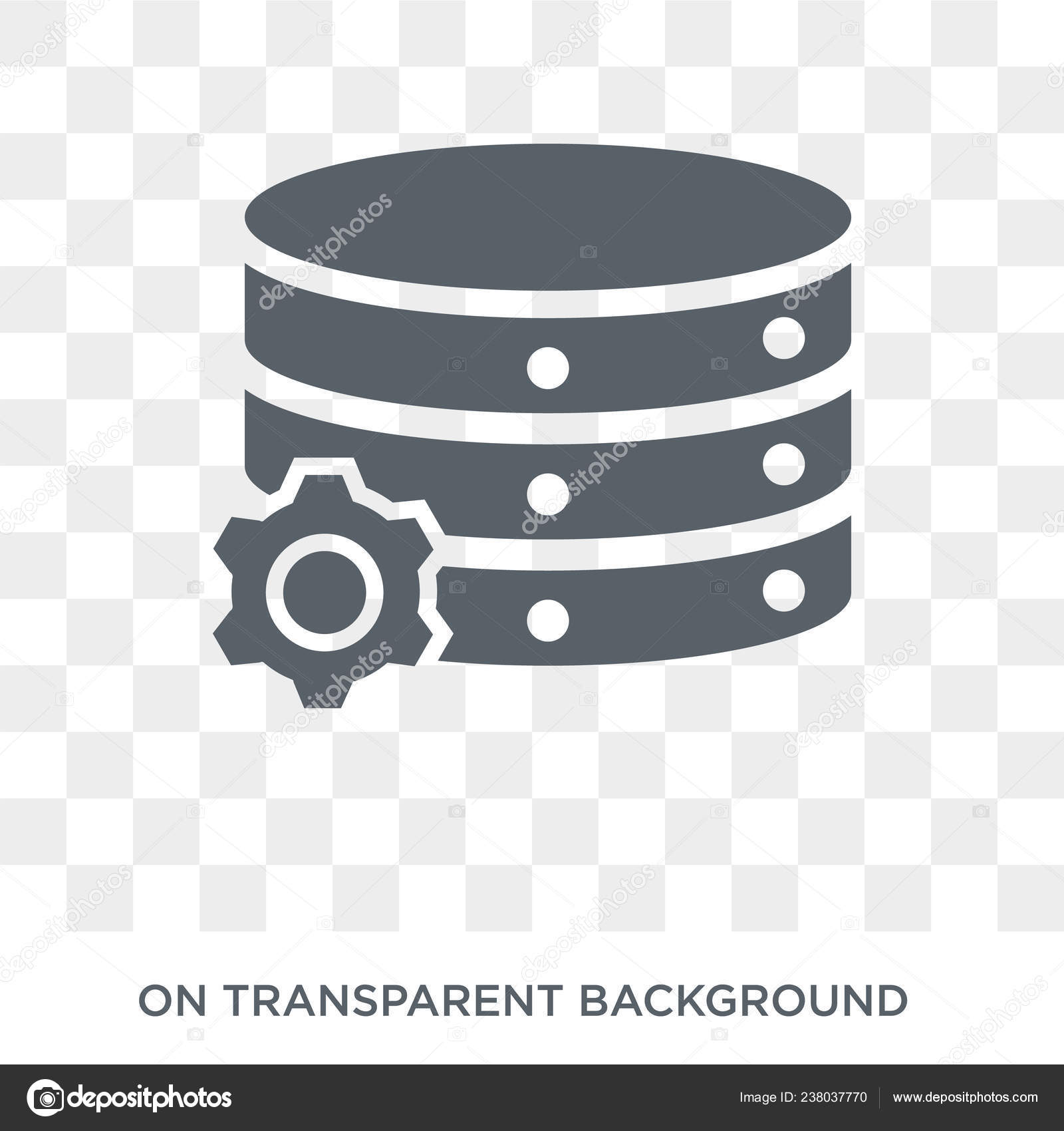 Database Icon Trendy Flat Vector Database Icon Transparent Background Programming ©tvectoricons ...