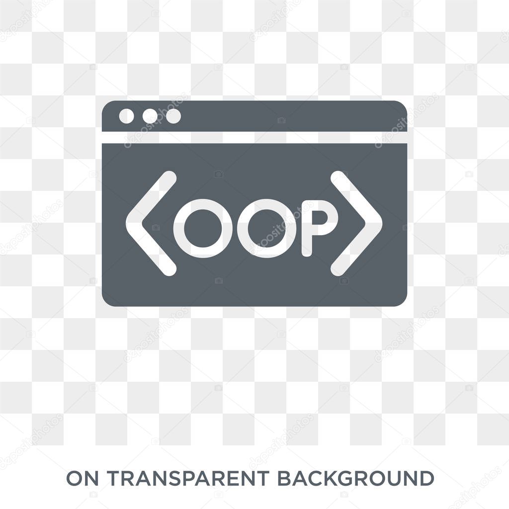 Icono de programación orientado a objetos. Moderno vector plano Icono ...