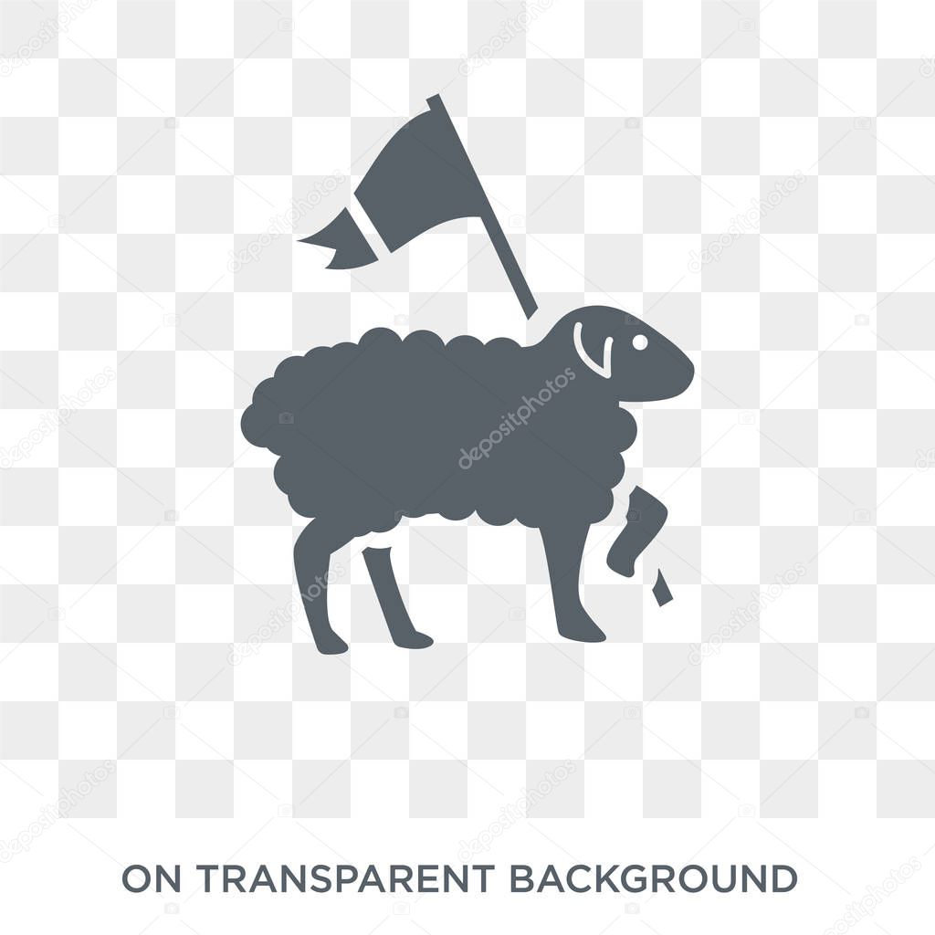 Icono del Cordero de Dios. Moderno vector plano Cordero de Dios icono ...