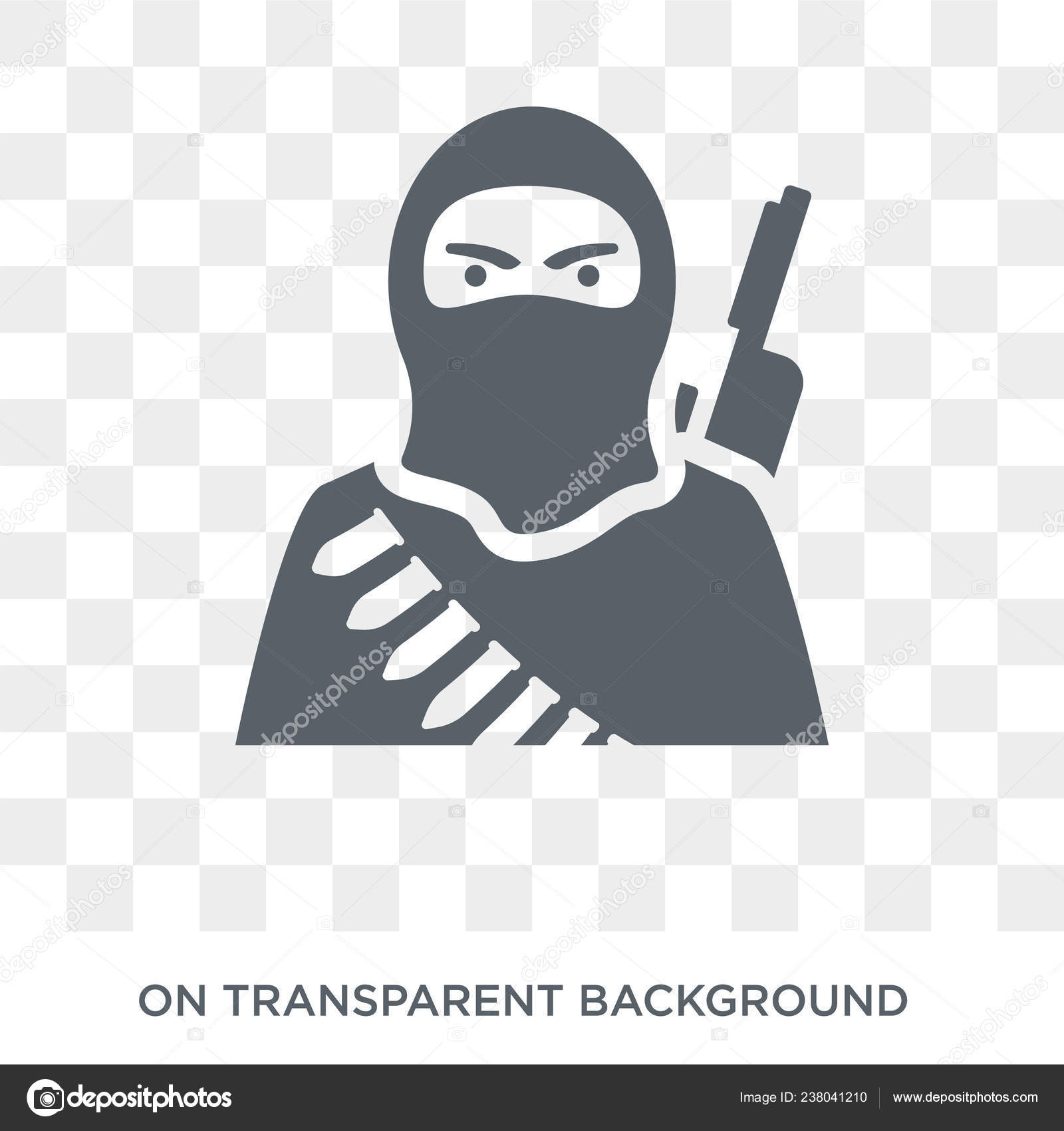 Terrorism Icon Trendy Flat Vector Terrorism Icon Transparent Background ...