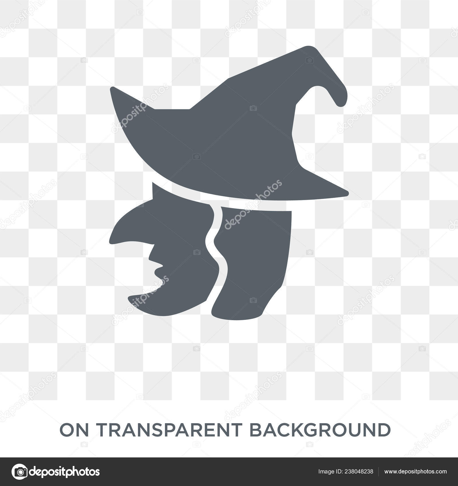 Witch Icon Trendy Flat Vector Witch Icon Transparent Background Fairy ...