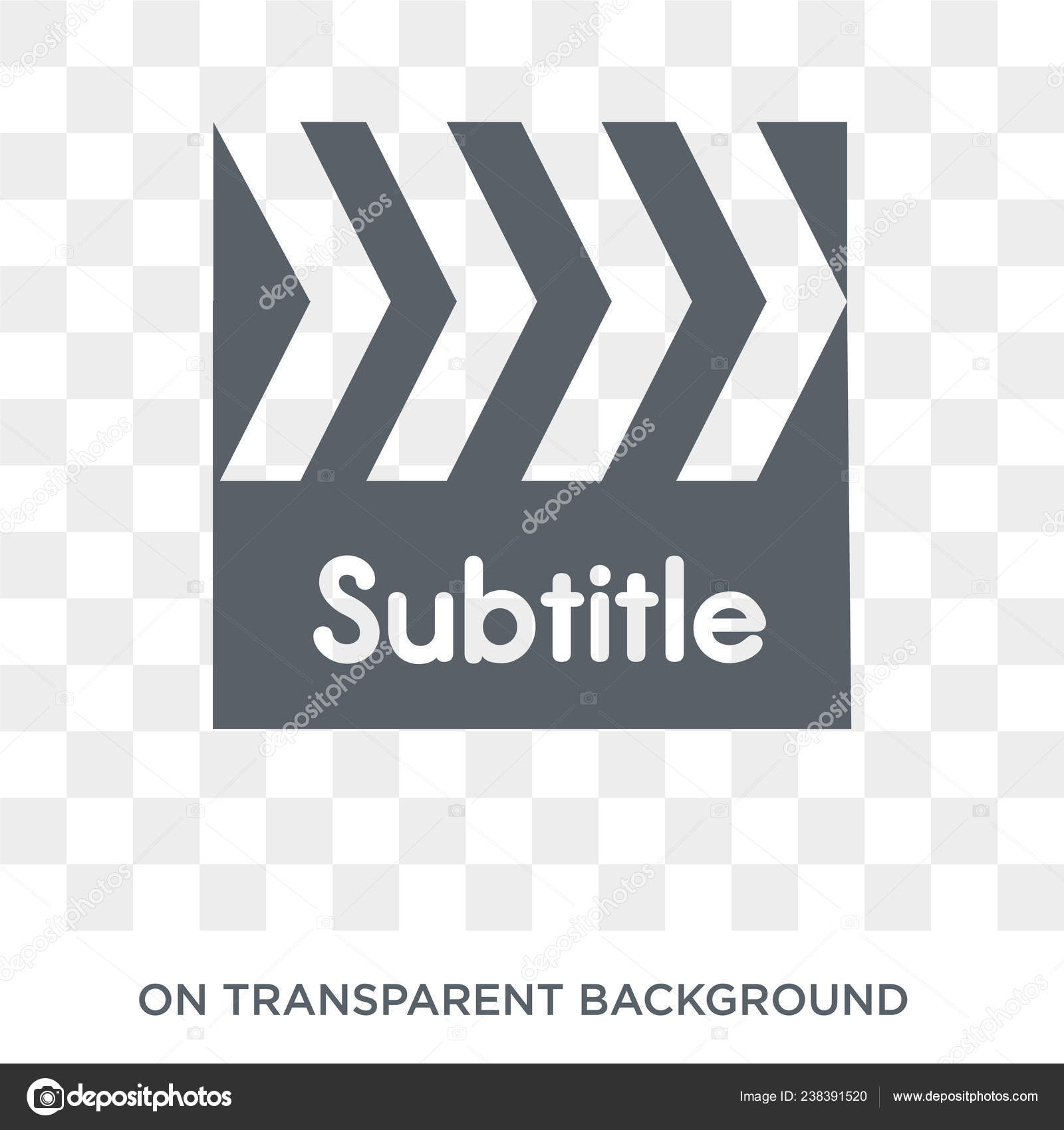 Subtitle Icon Trendy Flat Vector Subtitle Icon Transparent Background ...
