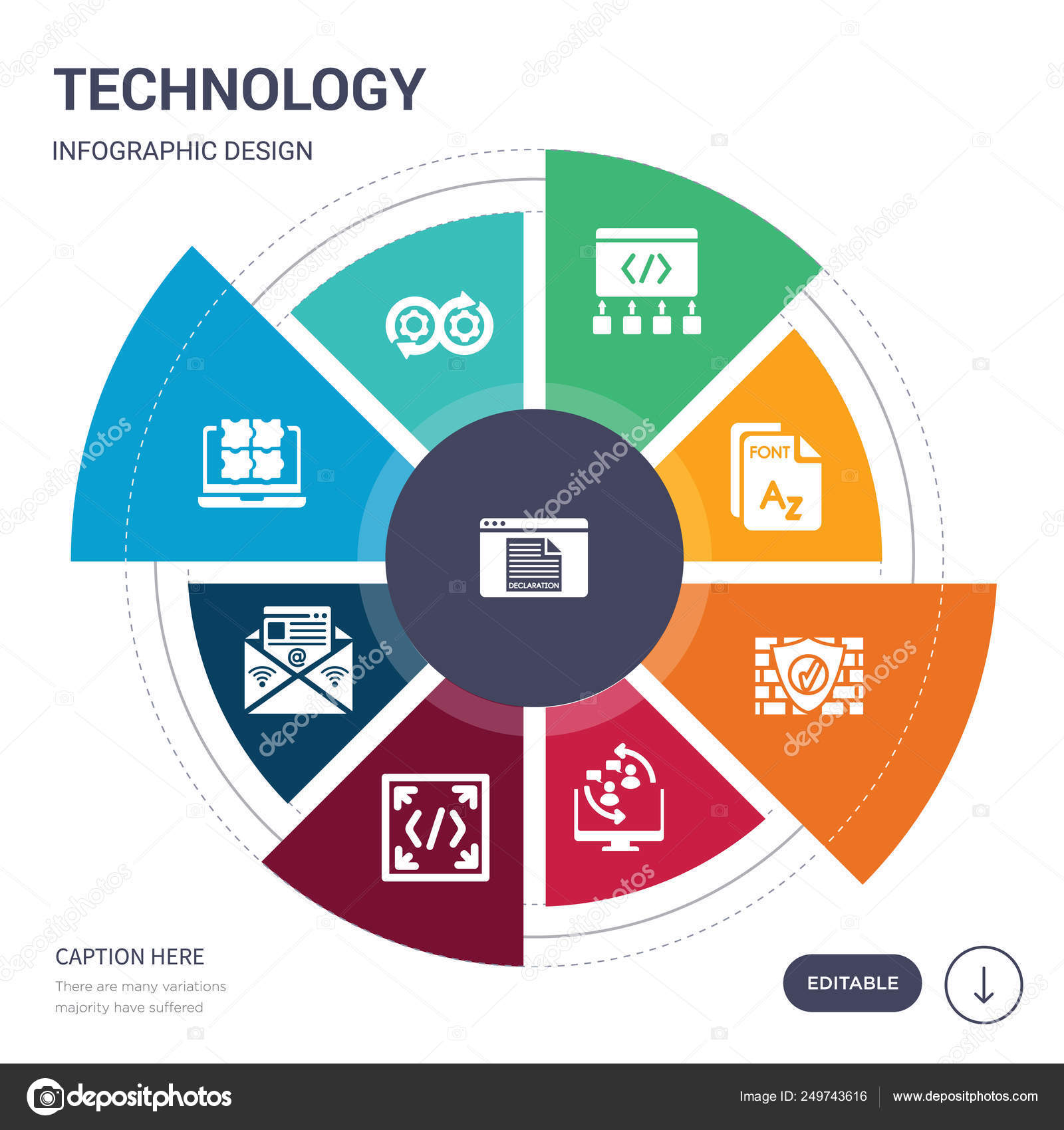 Set of 9 simple technology vector icons. contains such as declarations ...