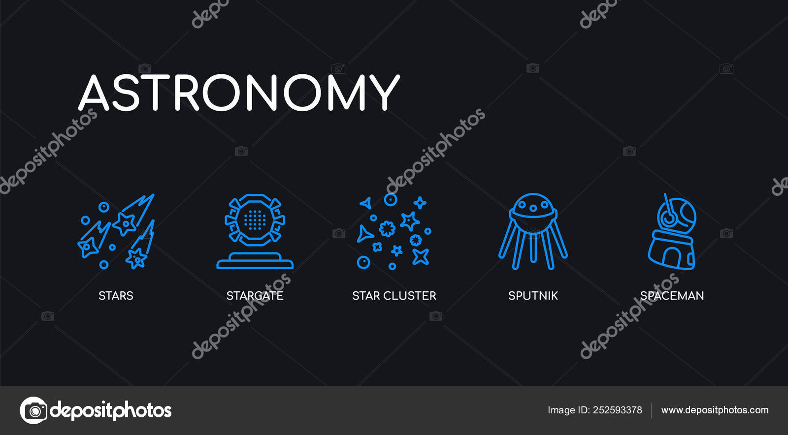 Astronomy Word Designs