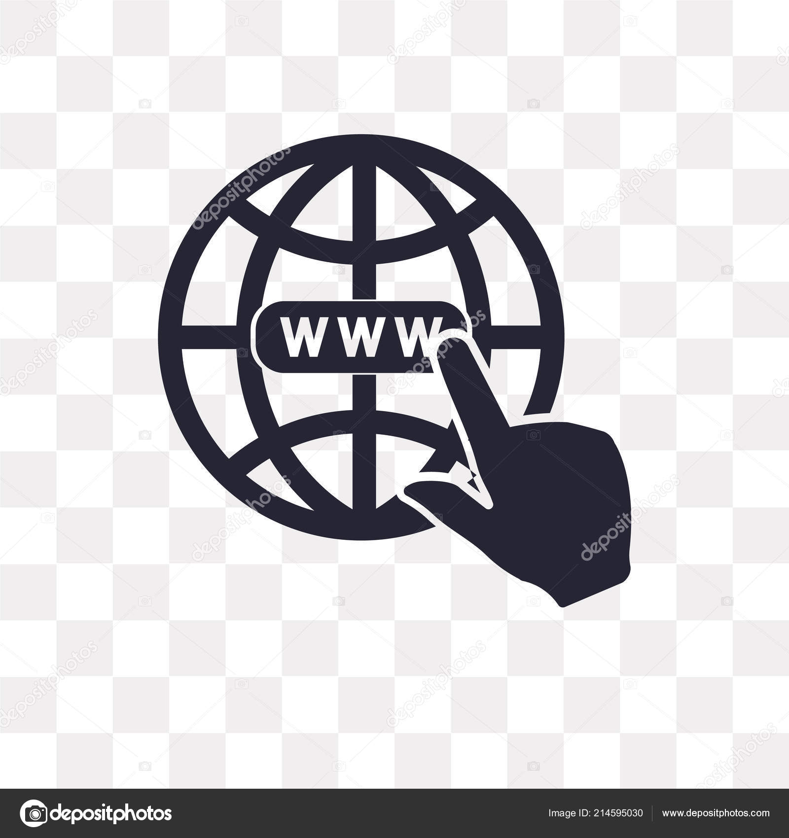 Icono Vector Internet Aislado Sobre Fondo Transparente Concepto ...