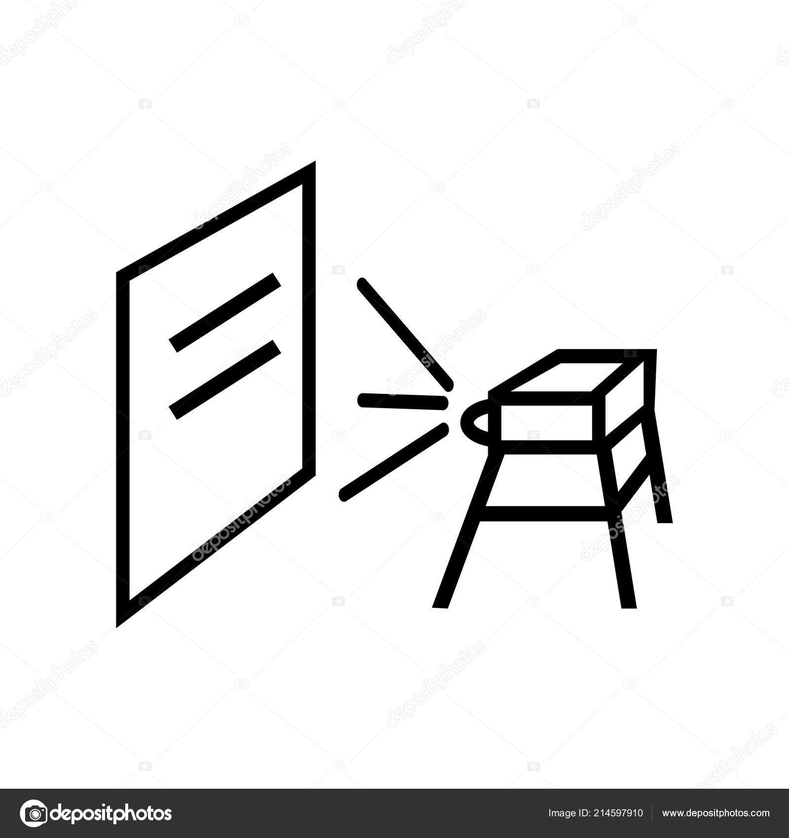 Classroom Projector Icon Vector Isolated White Background Classroom ... Classroom Projector Icon Vector Isolated White Background Classroom ...