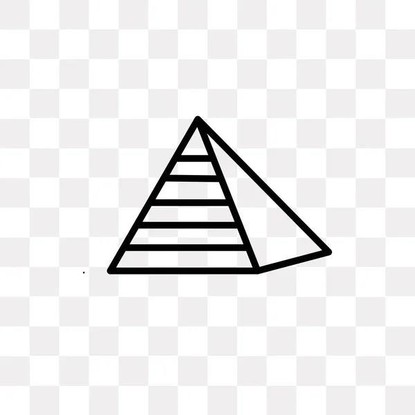 Pyramids vector icon isolated on transparent background, Pyramids logo ...