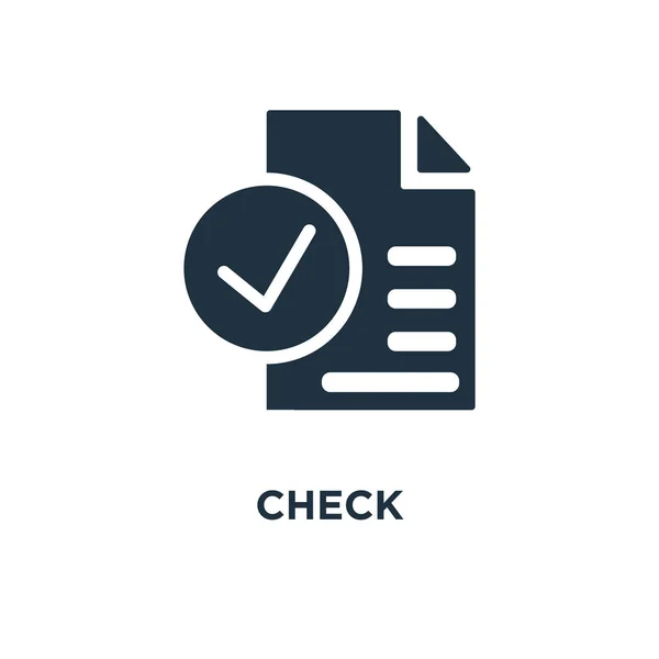 Validate Icon Black Filled Vector Illustration Validate Symbol White ...