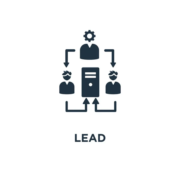 Leader Icon Black Filled Vector Illustration Leader Symbol White ...