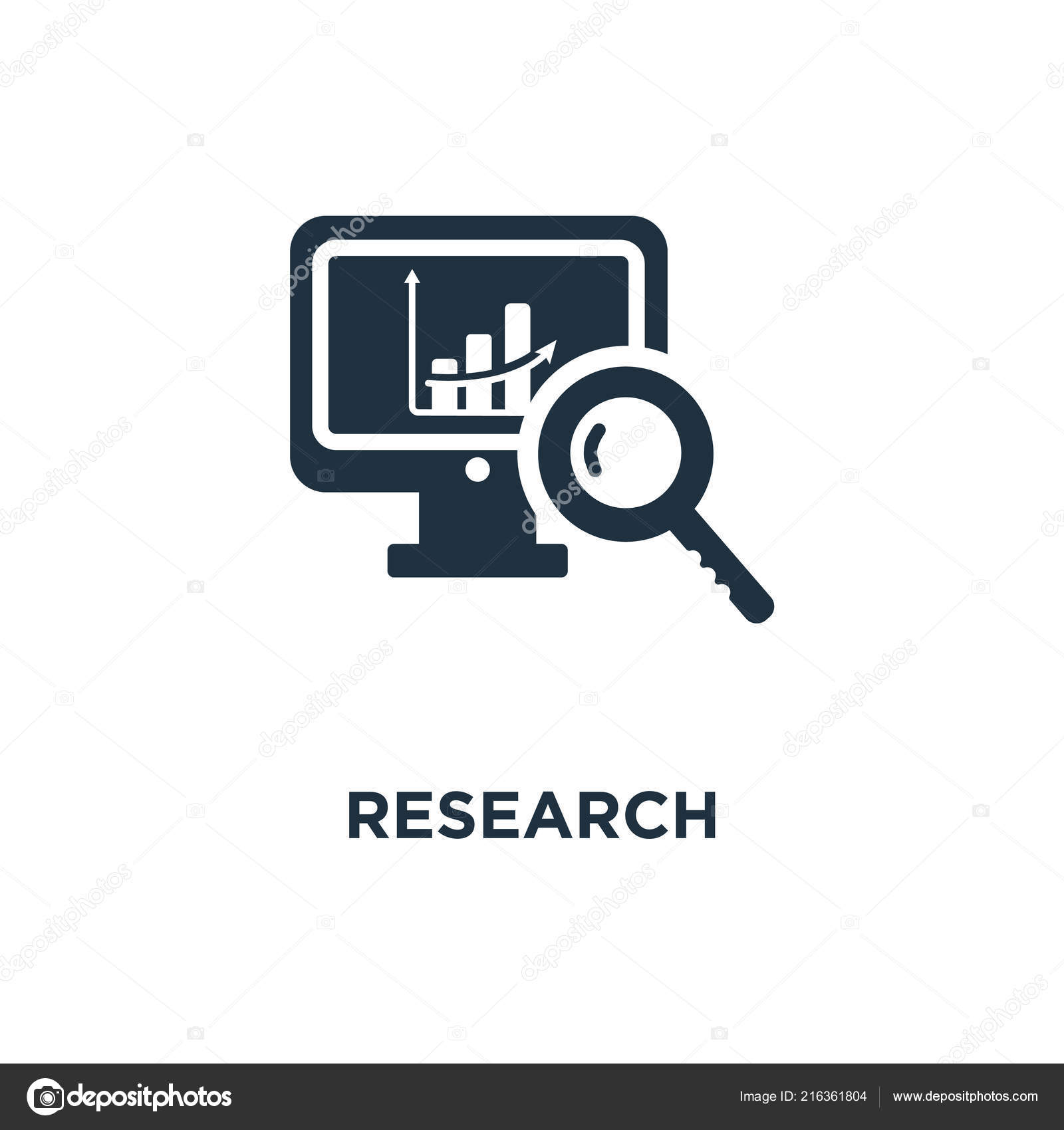 Research Icon Vector