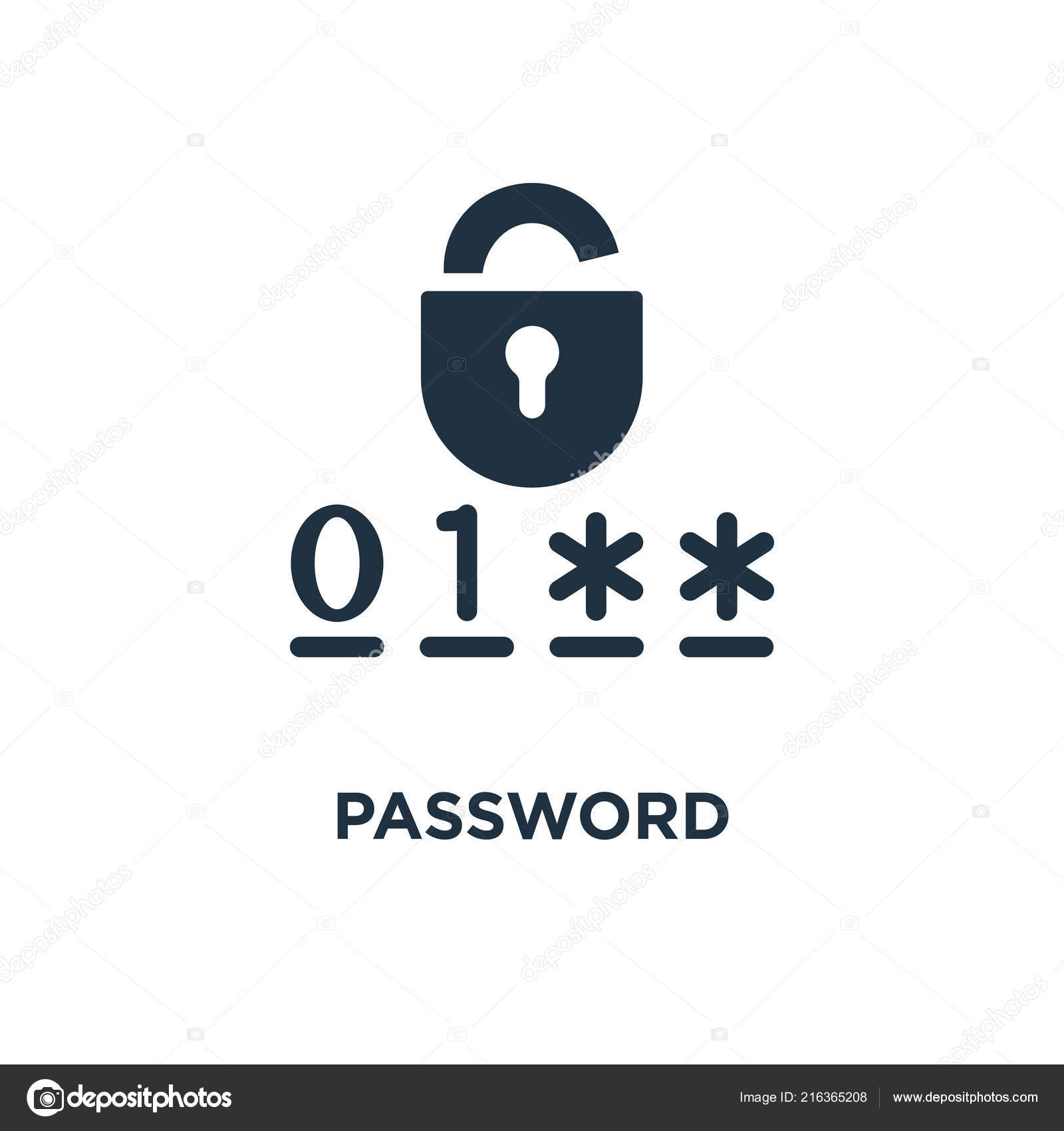 Password Icon Vector