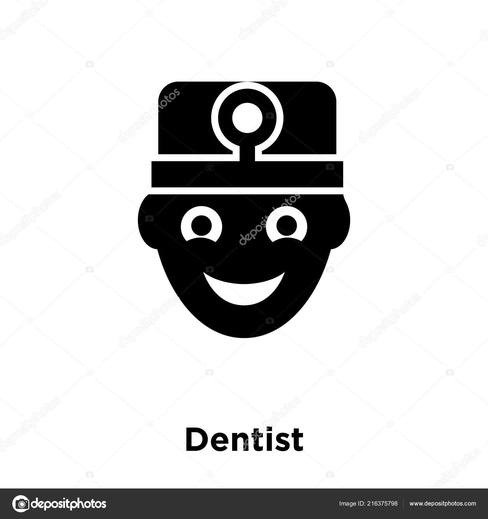 Dentist Icon Vector Isolated White Background Logo Concept Dentist Sign ...