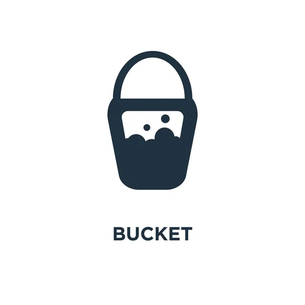 Paint Bucket Icon Black Filled Vector Illustration Paint Bucket Symbol ...
