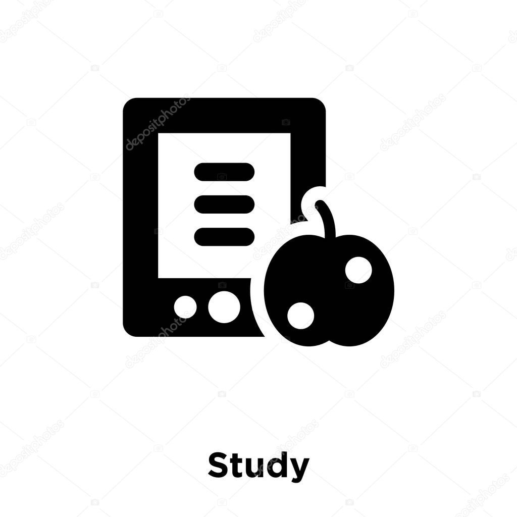 Icono de estudio vector aislado sobre fondo blanco, concepto de ...