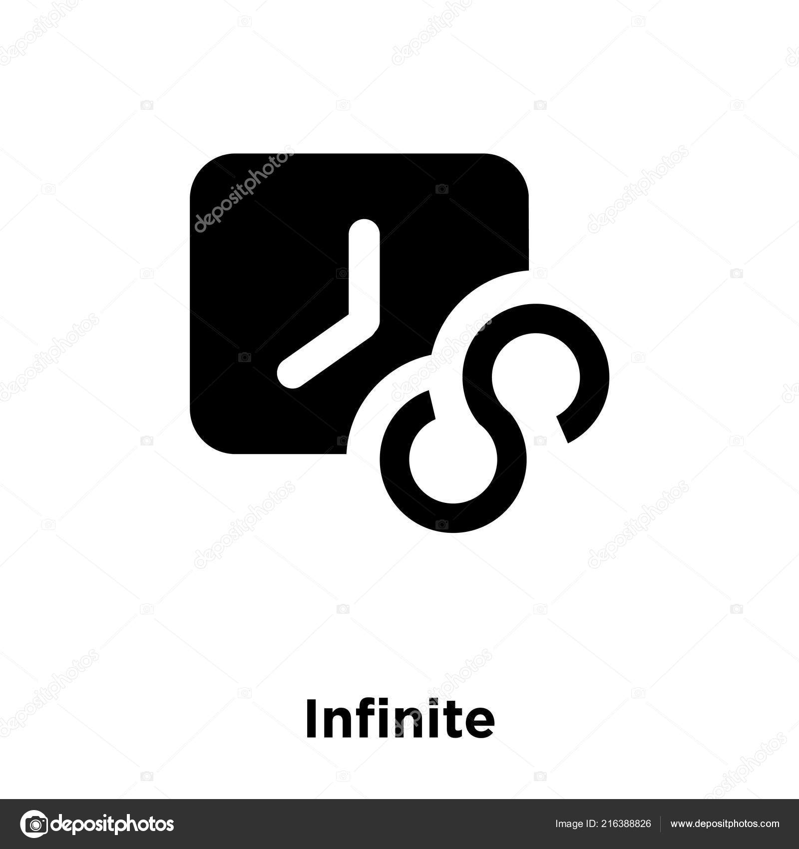 Infinite Icon Vector Isolated White Background Logo Concept Infinite ...