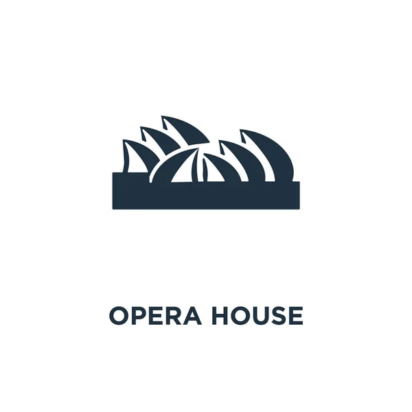 Sydney Opera House icon black color illustration flat style simple ...