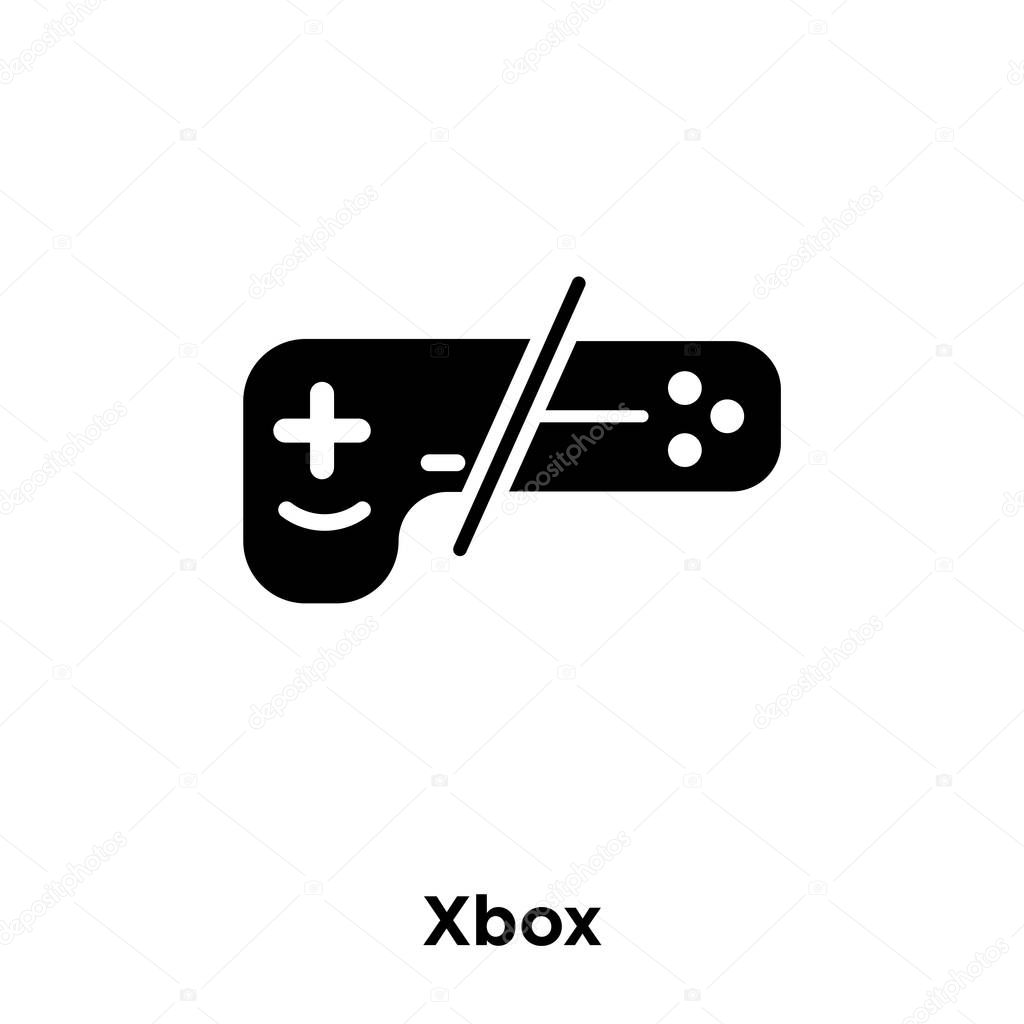 Vector de iconos de Xbox aislado sobre fondo blanco, concepto de ...