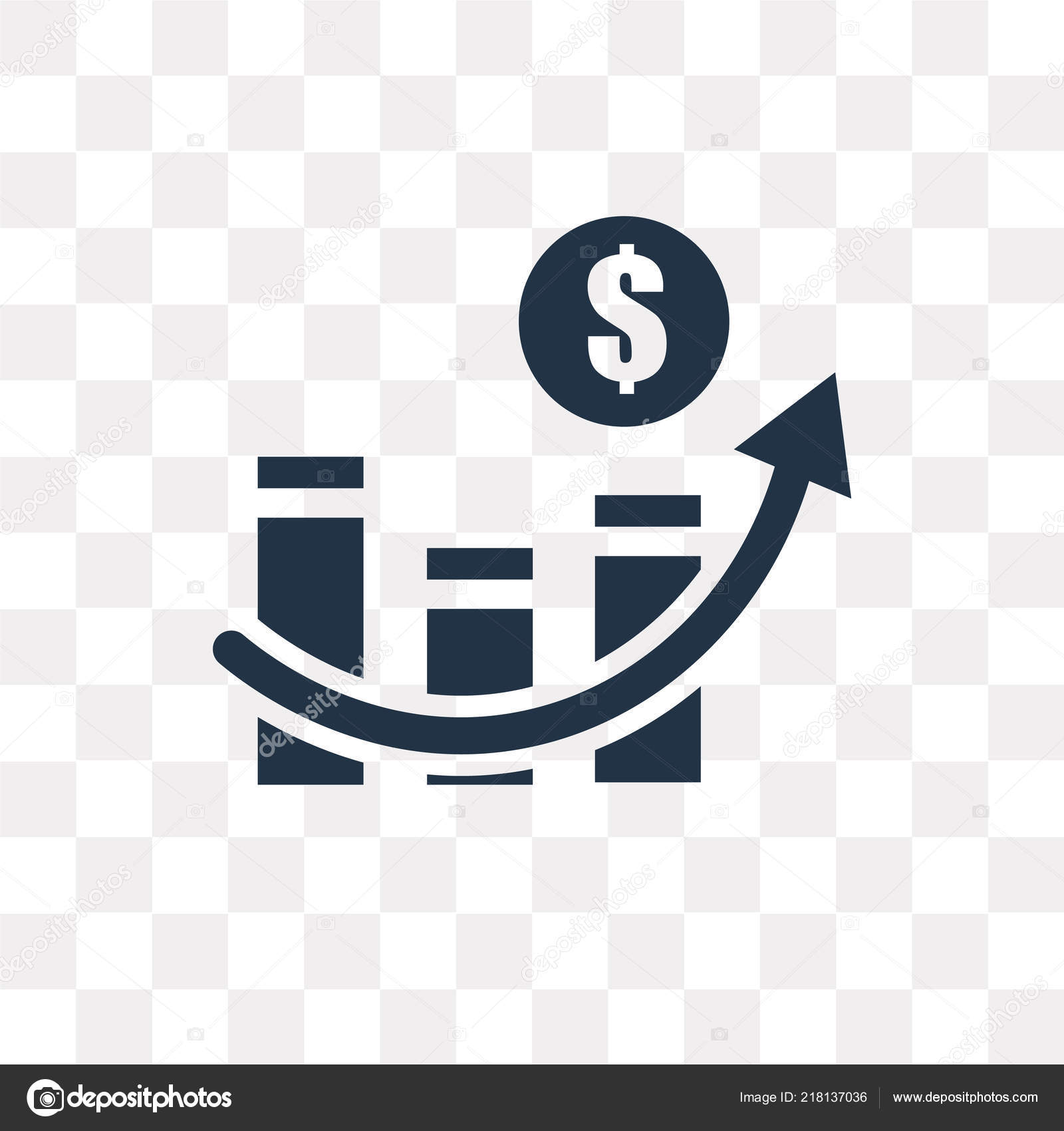 Growth Vector Icon Isolated Transparent Background Growth Transparency ...