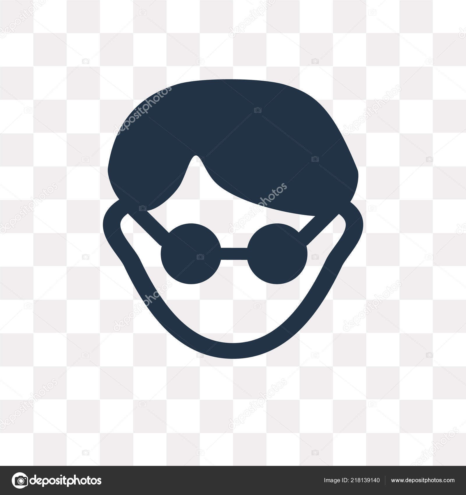 Icono Vector Engreído Aislado Fondo Transparente Concepto Transparencia ...