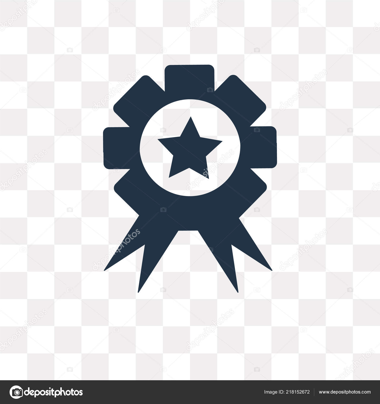 Award Vector Icon Isolated Transparent Background Award Transparency ...