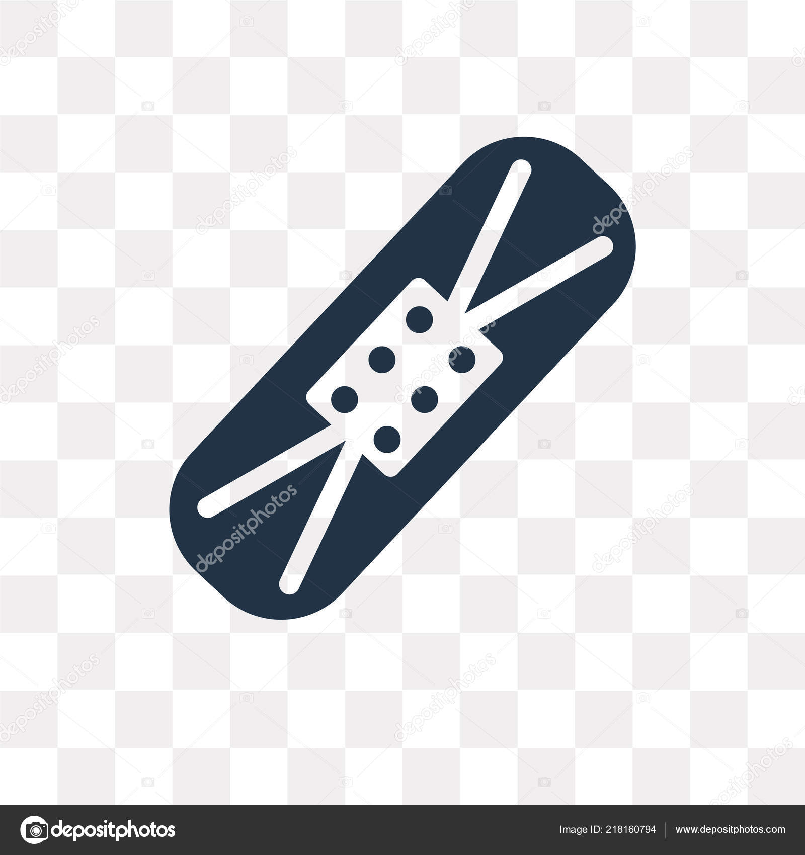 Plaster Vector Icon Isolated Transparent Background Plaster ...