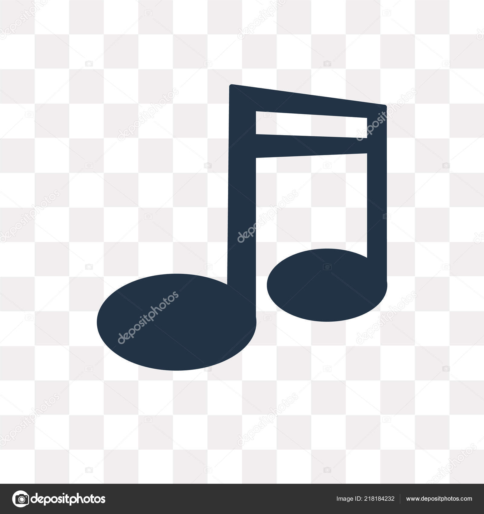 Quaver Vector Icon Isolated Transparent Background Quaver Transparency ...