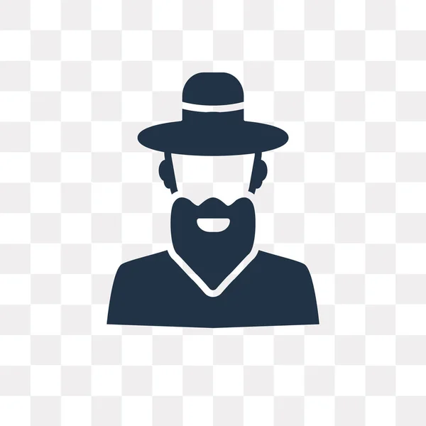 Rabbi Vector Outline Icon Isolated Transparent Background High Quality ...