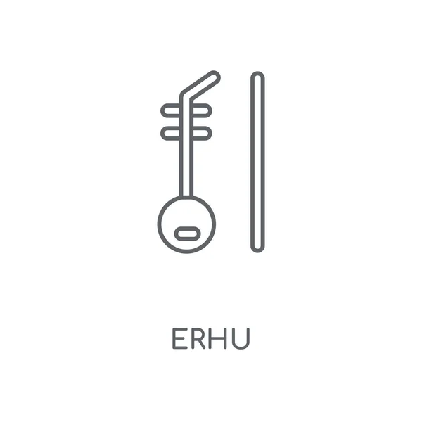 Icono lineal Erhu. Diseño de símbolo de carrera de concepto Erhu ...