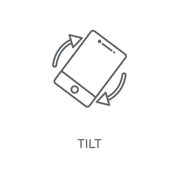 Tilt Icon Trendy Modern Flat Linear Vector Tilt Icon White Stock Vector ...