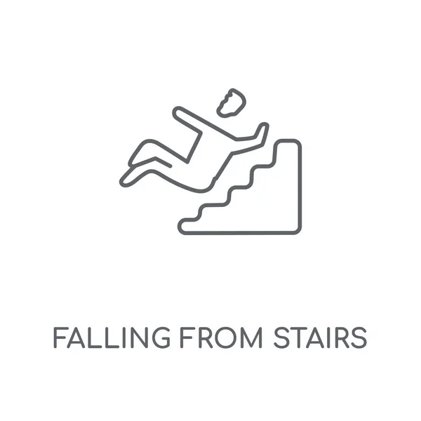 Falling Stairs Icon Black Filled Vector Illustration Falling Stairs ...