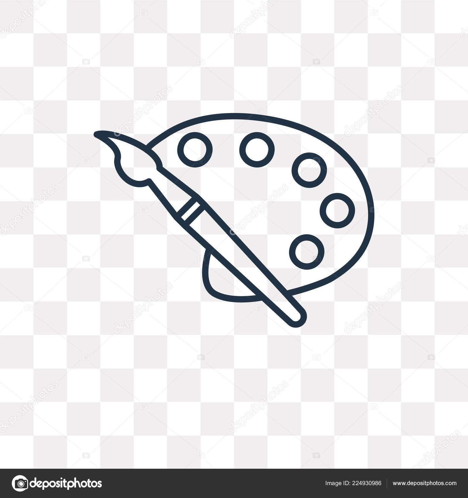 Paint Palette Outline