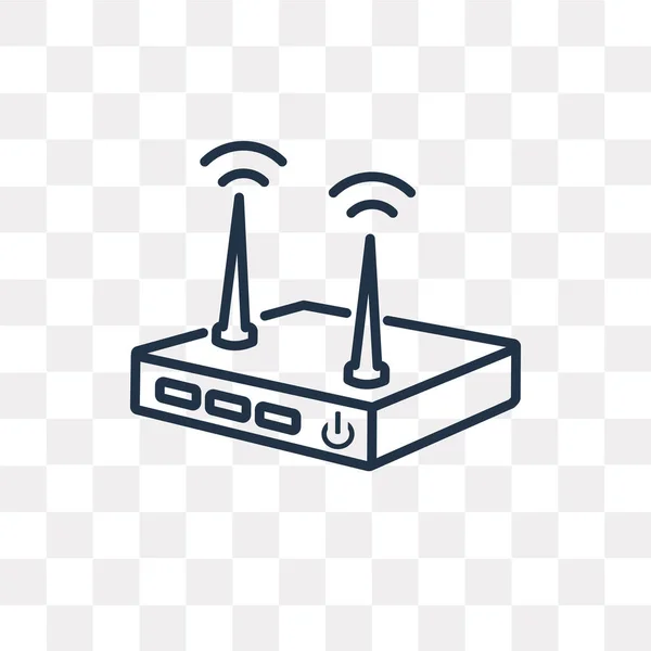 Icono Vector Módem Aislado Fondo Transparente Concepto Transparencia ...