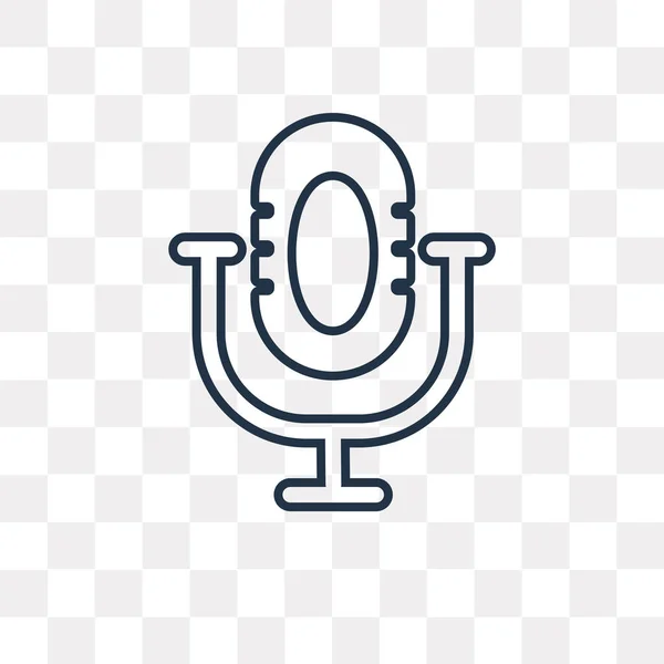 Microphone Vector Icon Isolated Transparent Background Microphone ...