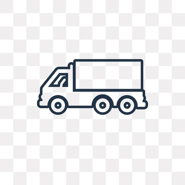 Truck Side View Vector Icon Isolated Transparent Background Truck Side ...