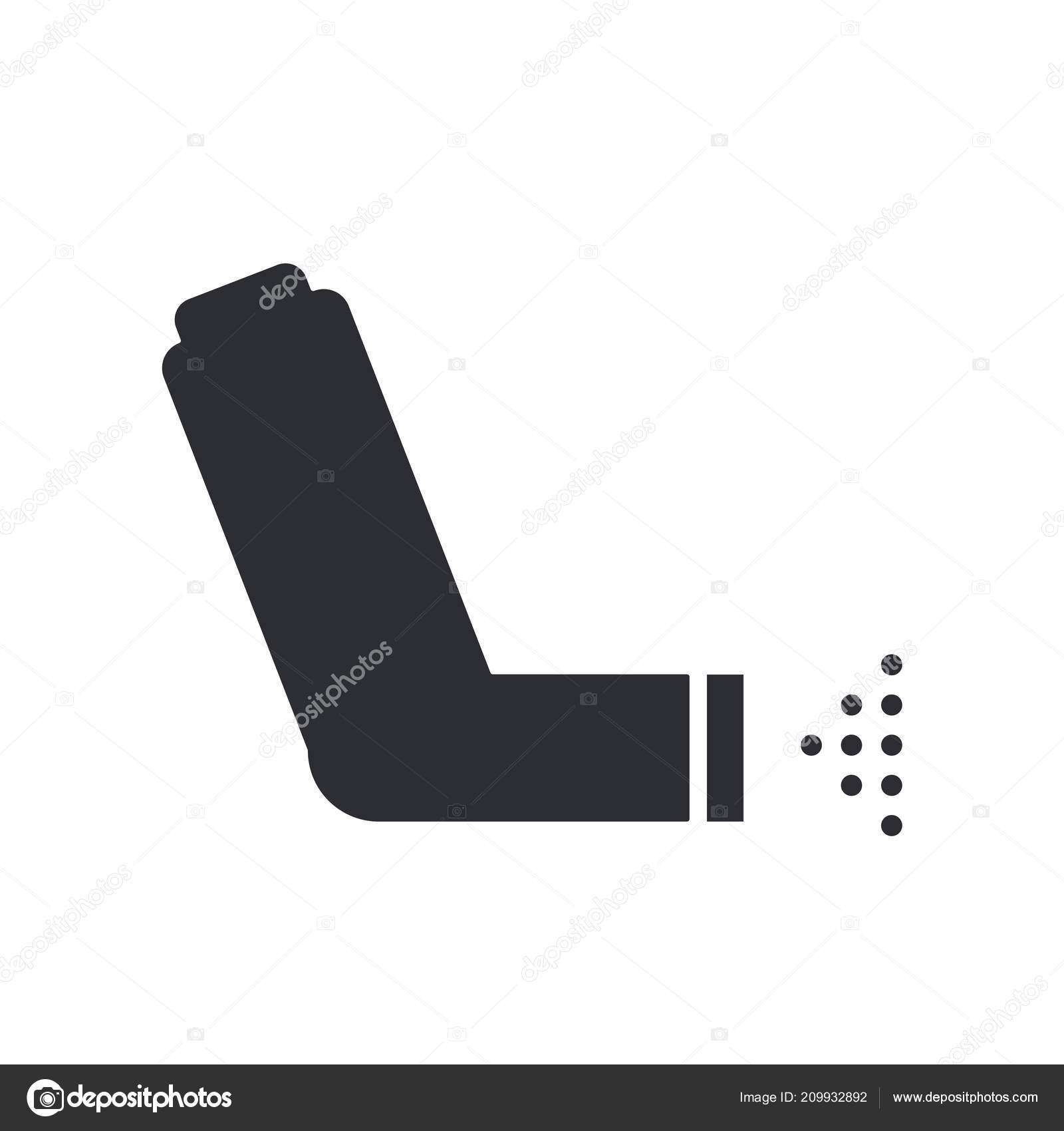 Inhaler Icon Vector Isolated White Background Your Web Mobile App Stock ...