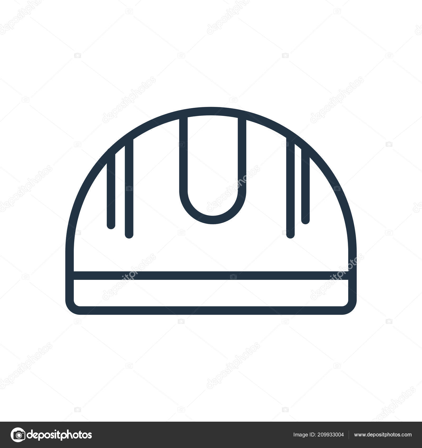 Helmet Icon Vector Isolated White Background Helmet Transparent Sign ...
