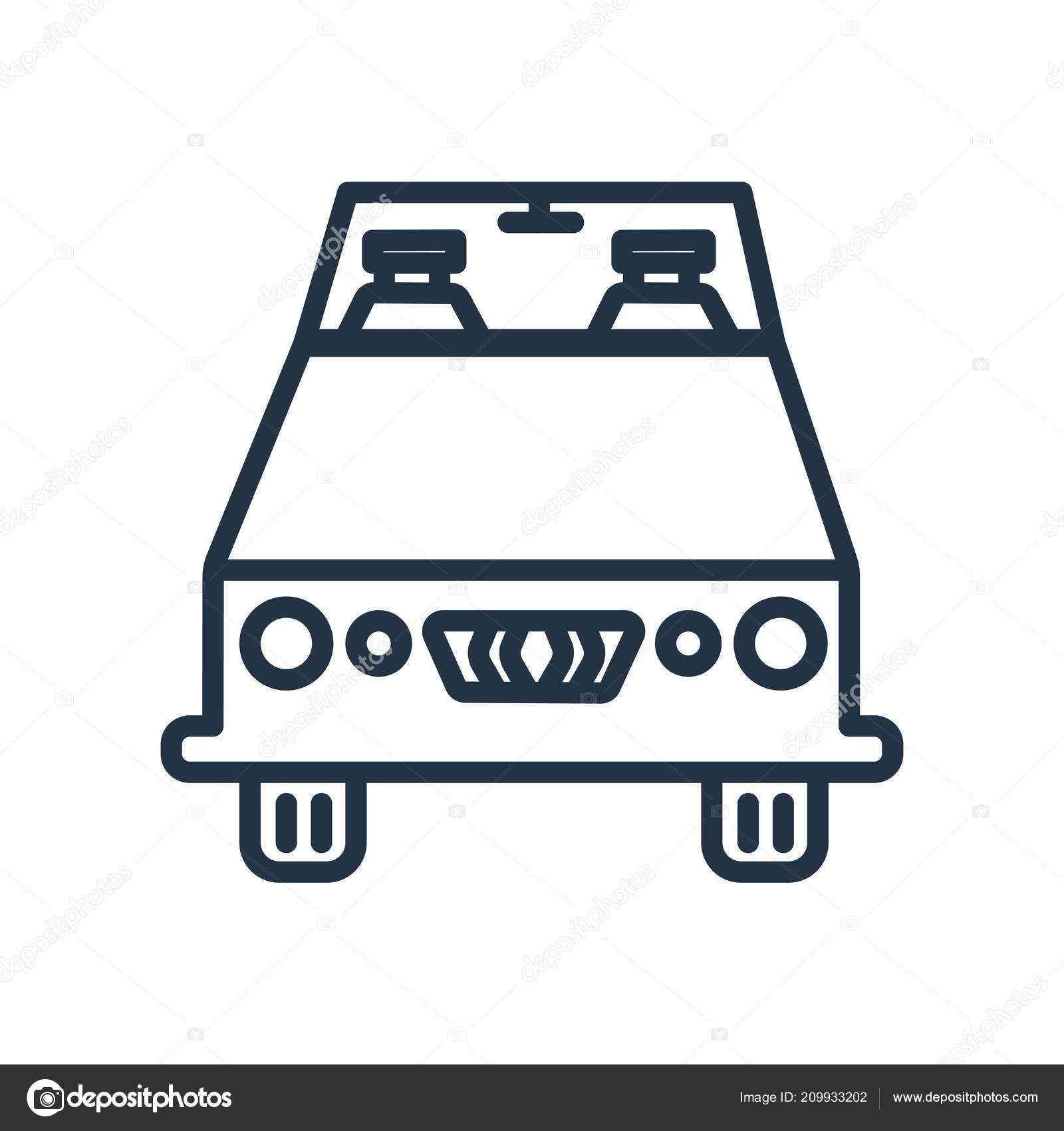 Car Icon Vector Isolated White Background Car Transparent Sign Stock ...