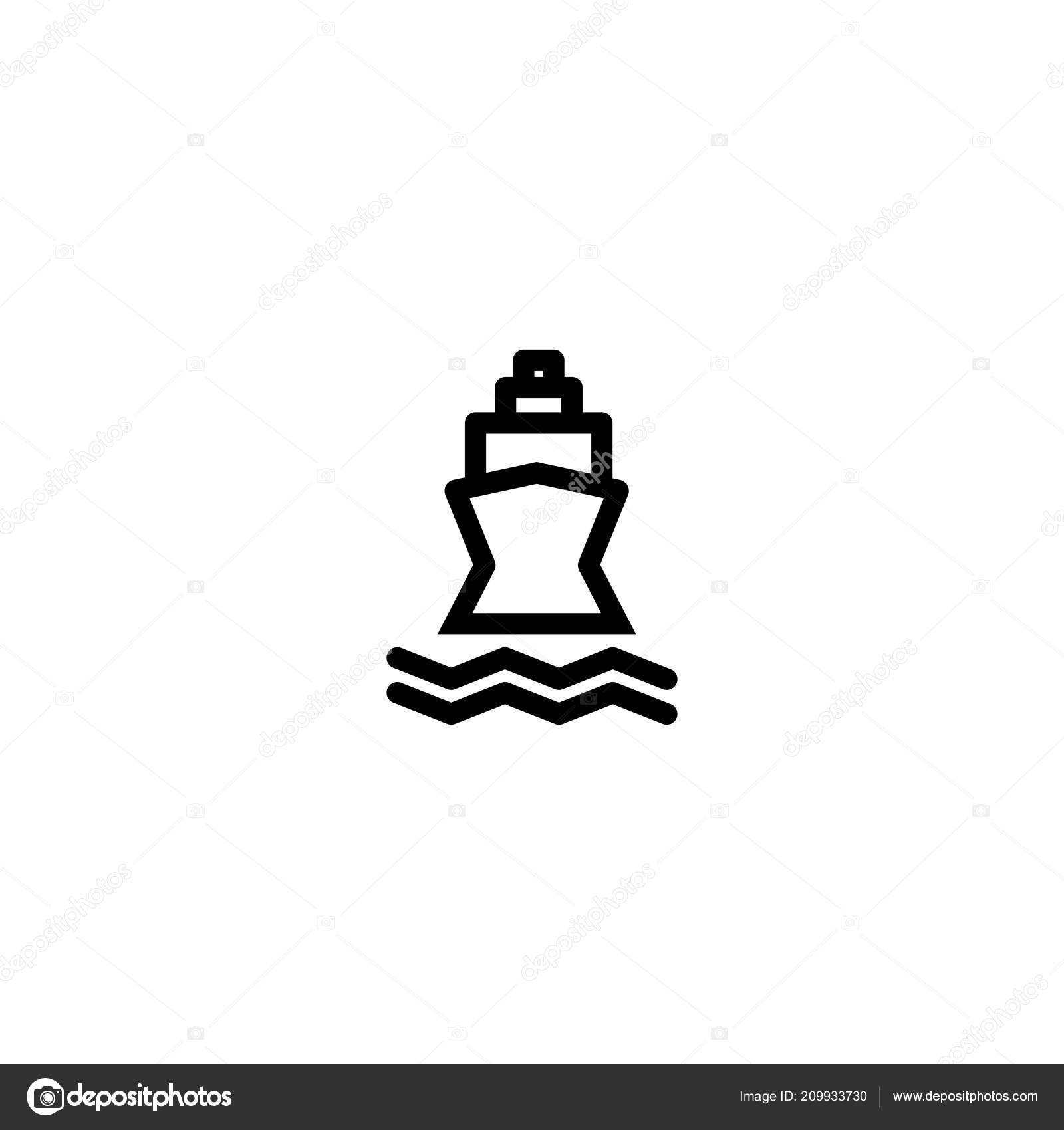 Ship Icon Vector Isolated White Background Your Web Mobile App Stock ...