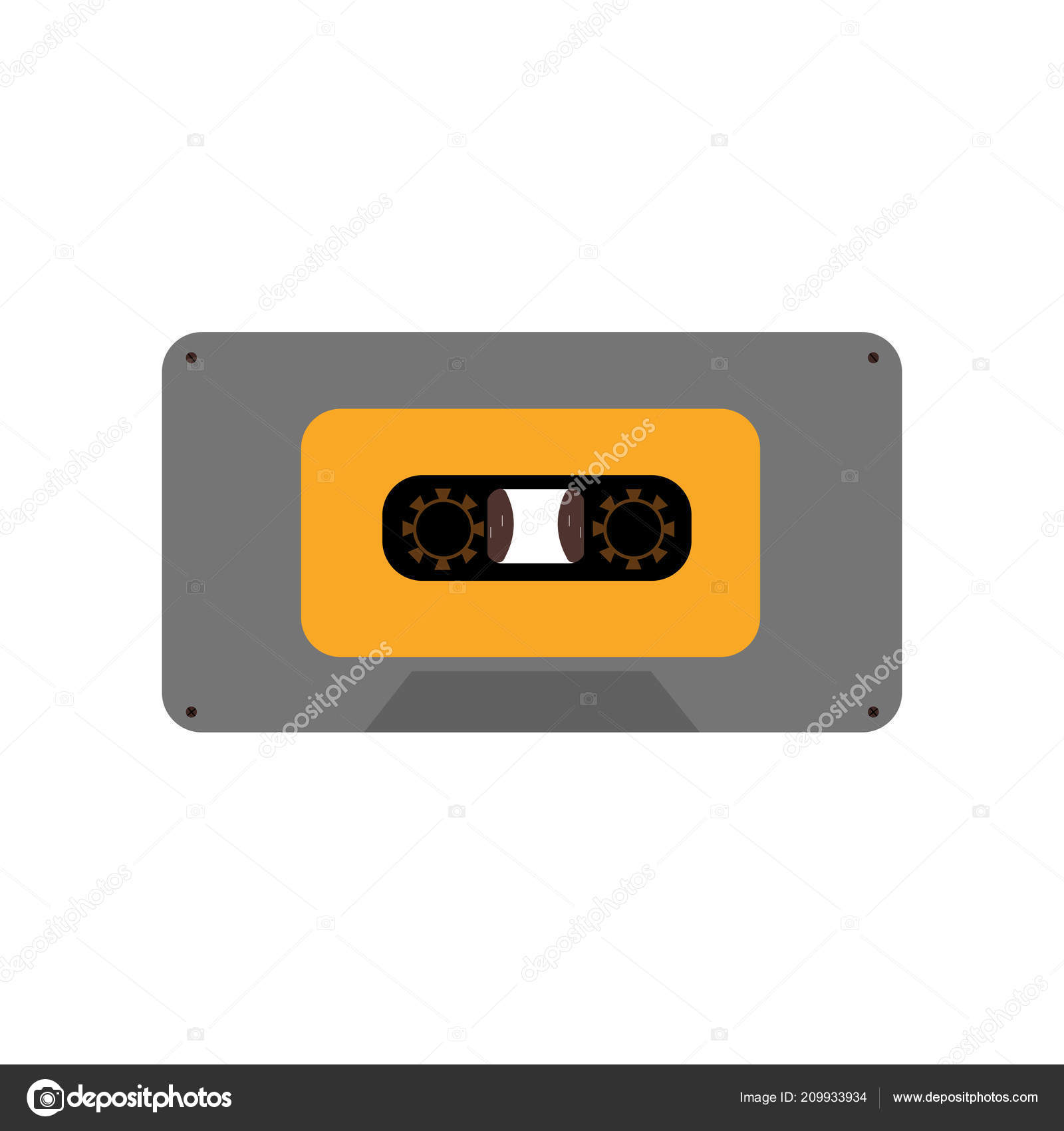 Cassette Icon Vector Isolated White Background Your Web Mobile App ...