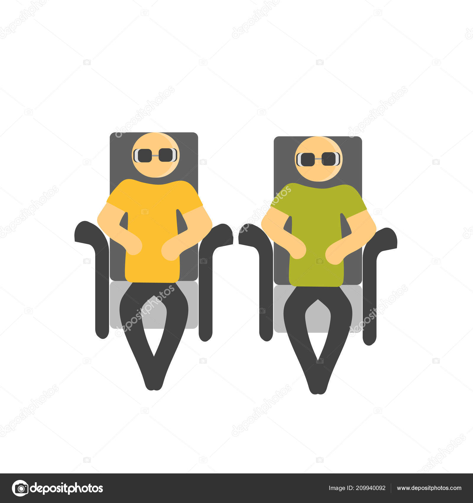 Sitting Icon Vector Isolated White Background Your Web Mobile App Stock ...