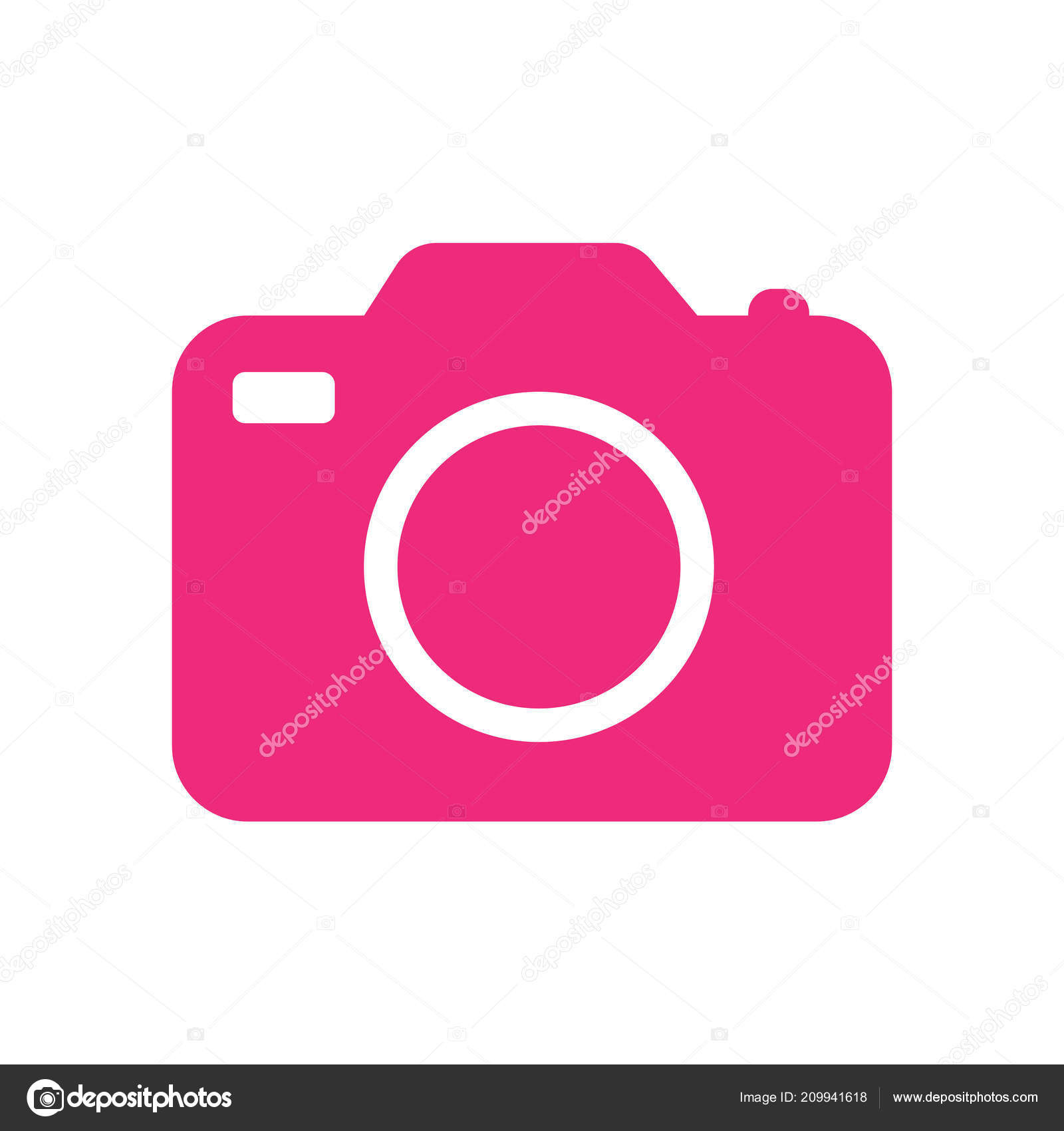Pink Camera Icon